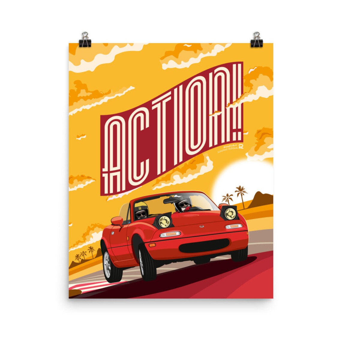 Mazda MX-5 Miata Action Series Premium Poster Classic | Etsy