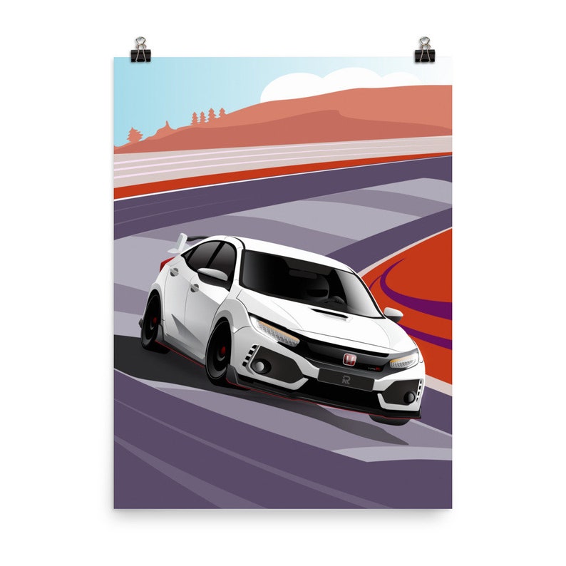 Honda Civic Type-r Style Art Premium Matte Poster Retro - Etsy