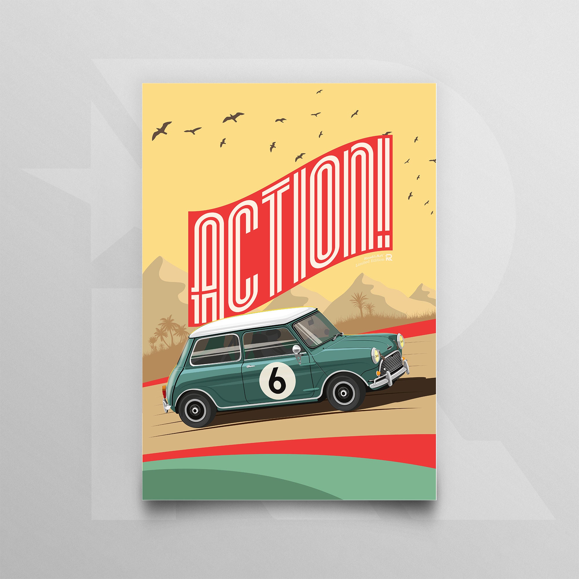Austin MINI Cooper S Poster – Vintage Car Art Print - Etsy