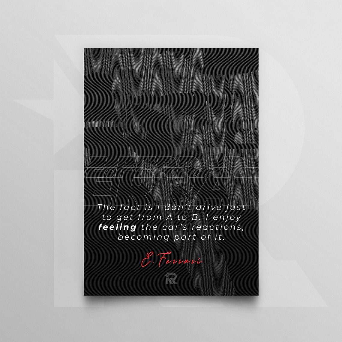 Enzo Ferrari Quotes Sayings Digital Download Poster | Minimal, Art ...