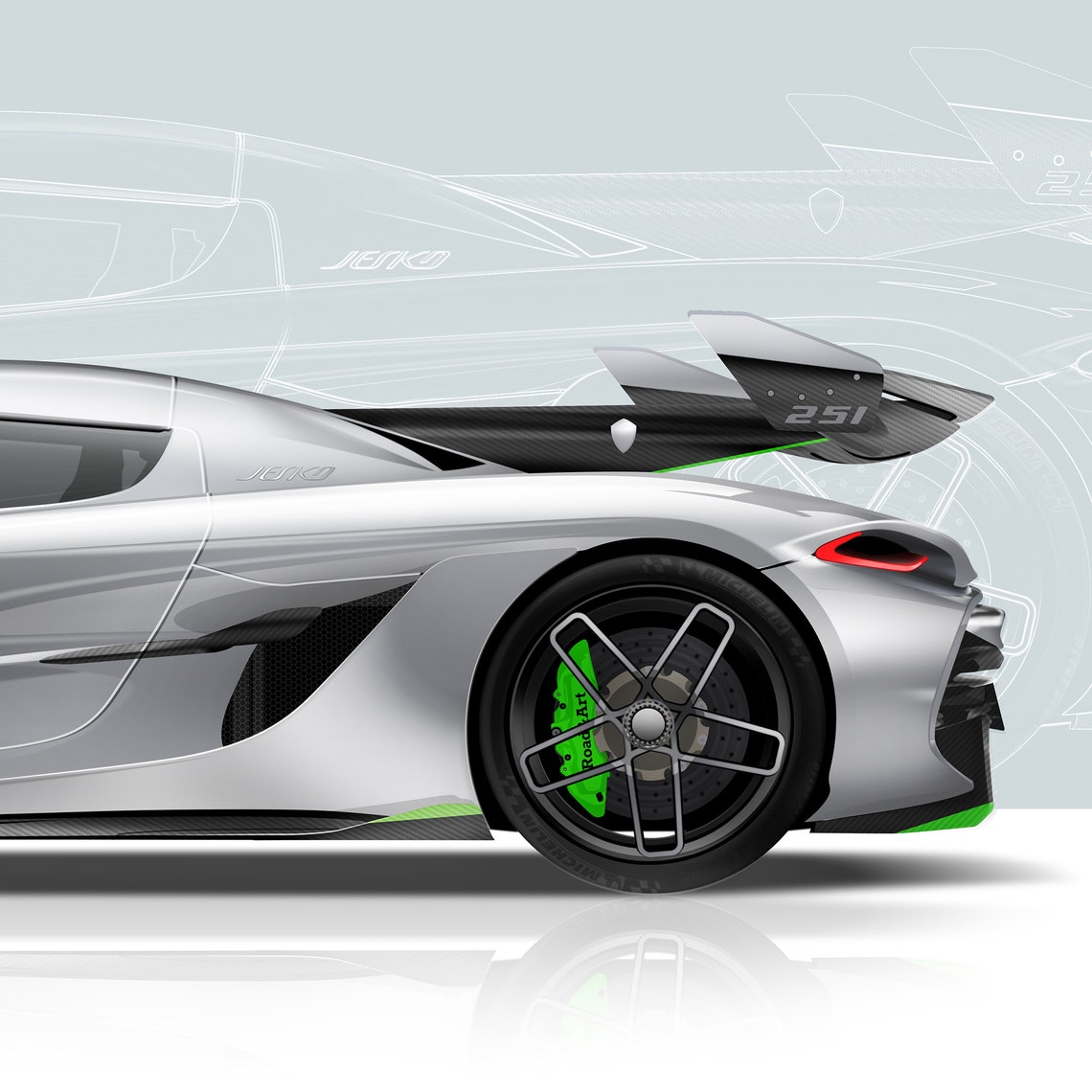 Koenigsegg Jesko - Collector's Edition Premium Matte Poster | Hyper ...