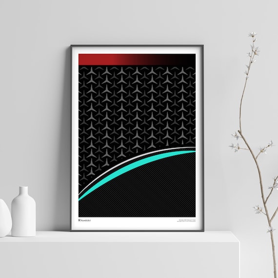 Mercedes AMG Petronas F1 Team Livery Digital Download Poster | Etsy UK