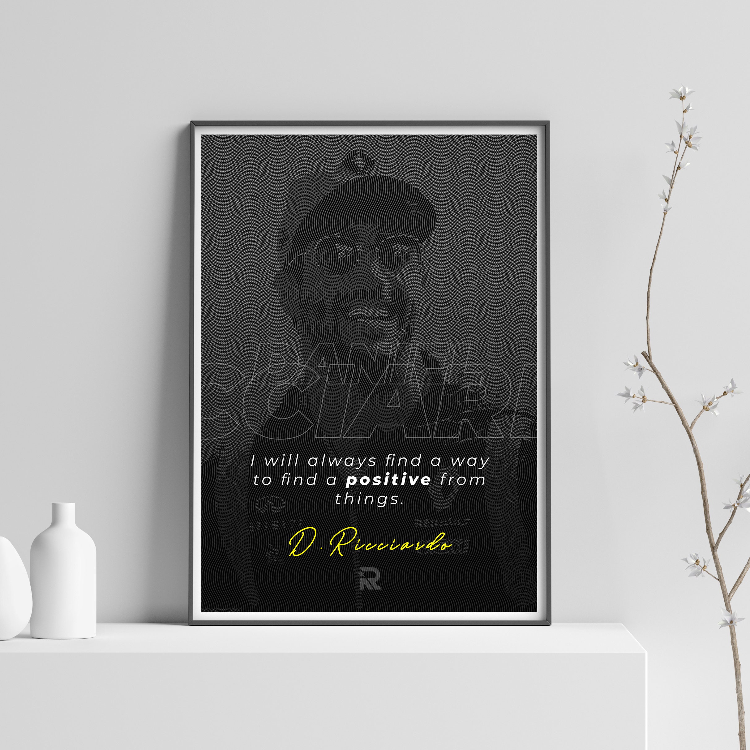 Daniel Ricciardo Quotes Sayings Digital Download Poster Minimal, Art ...