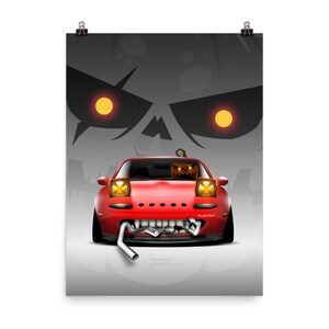 Halloween Mazda Miata Poster – Vintage Car Wall Art Print - Etsy