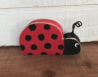 Wooden Lady Bug | Etsy