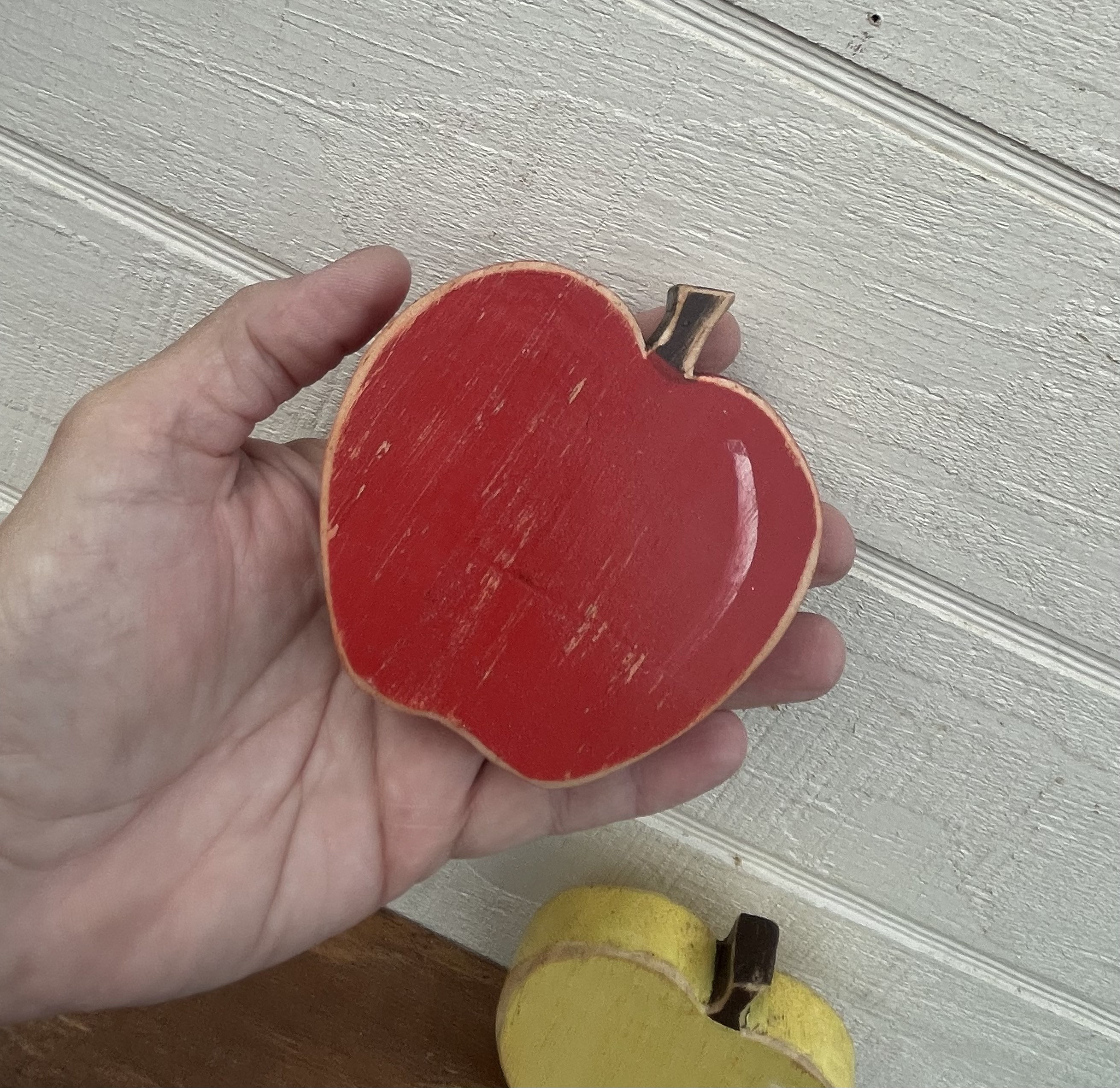 Wood Apple Wooden Apple Decor Wooden Fruit Decor Apple - Etsy