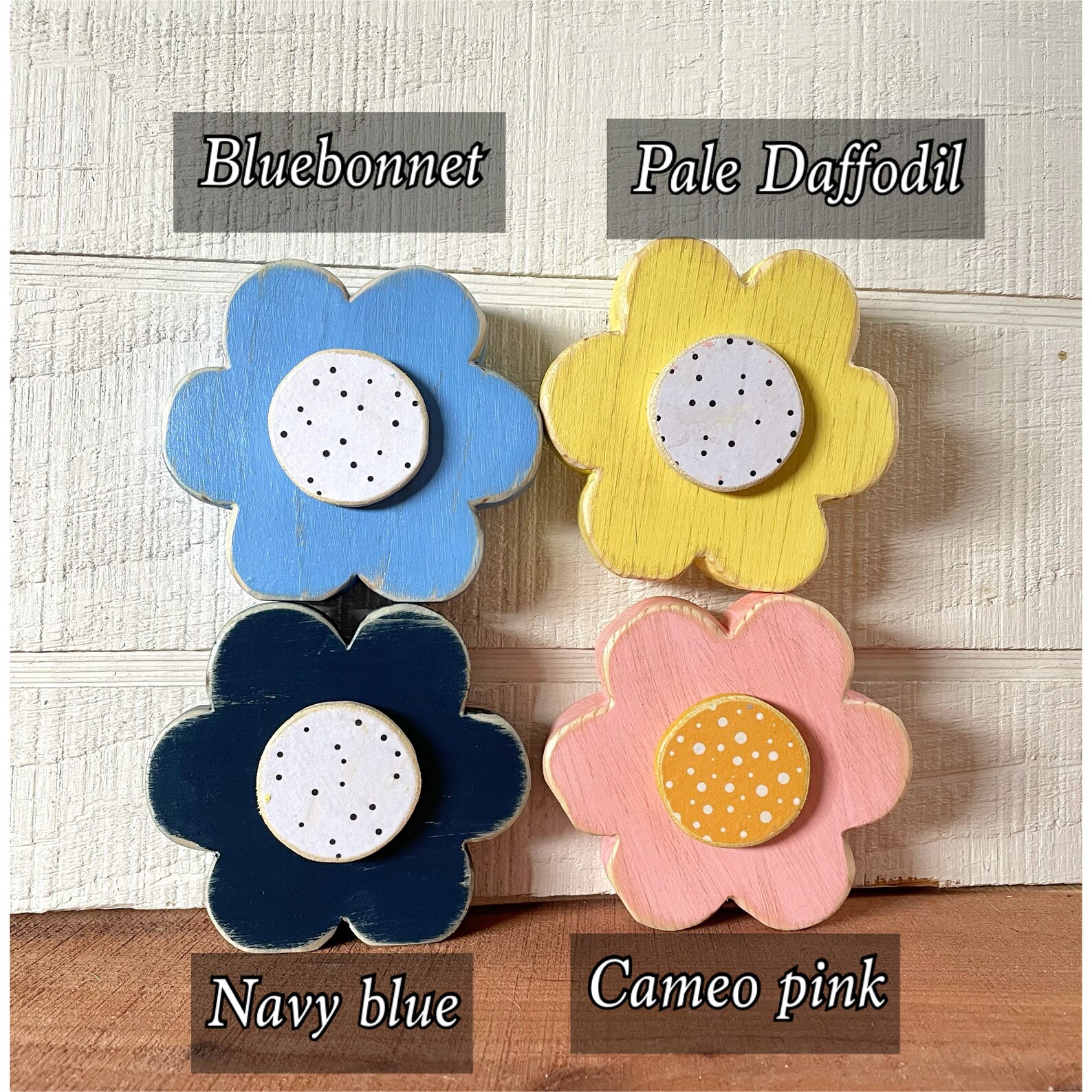 Mini Wood Flower Wood Summer Decor. Flower Wood Decor Spring - Etsy