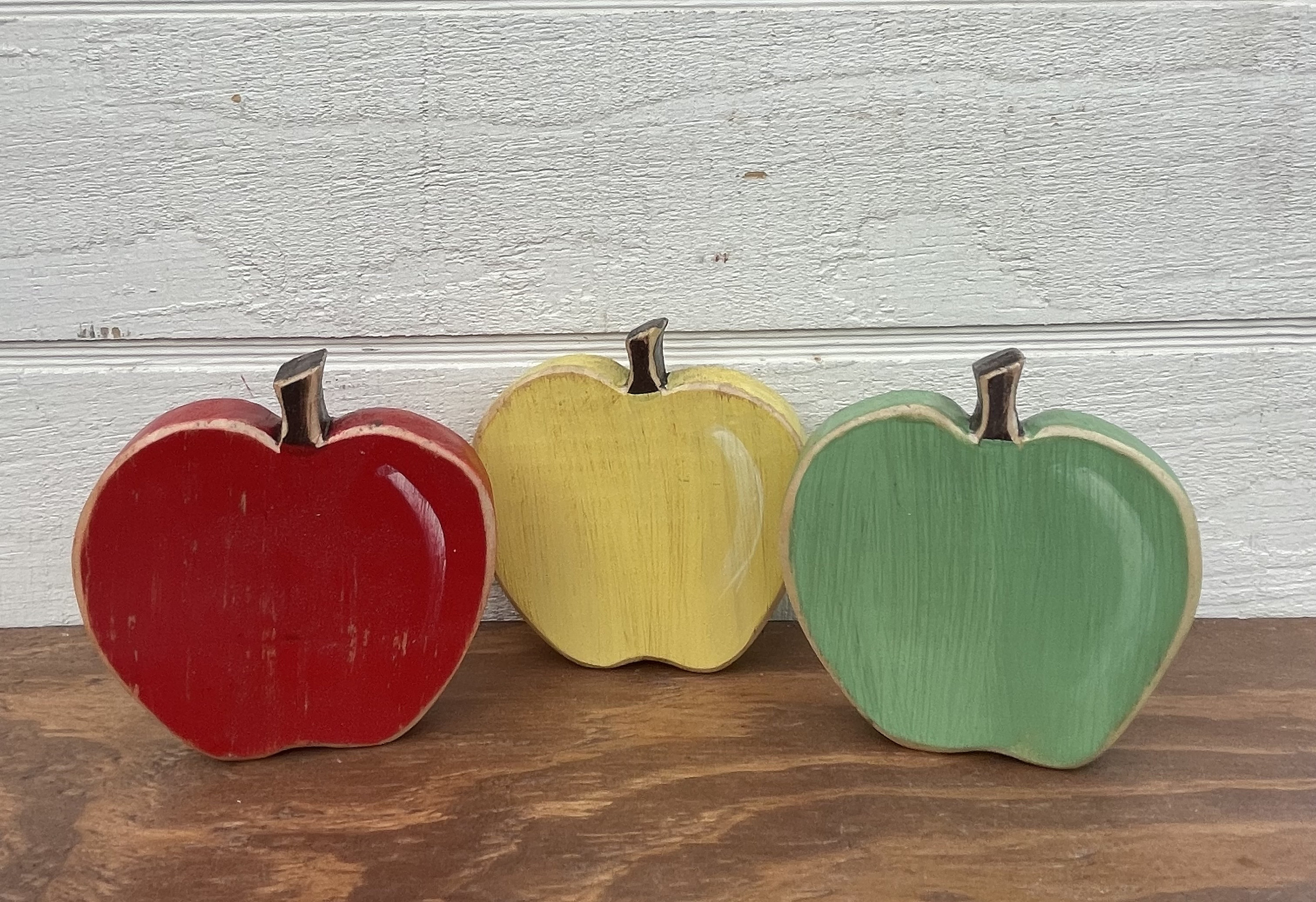 Wood Apple Wooden Apple Decor Wooden Fruit Decor Apple - Etsy
