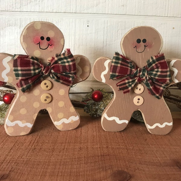 Wood Gingerbread Man - Etsy