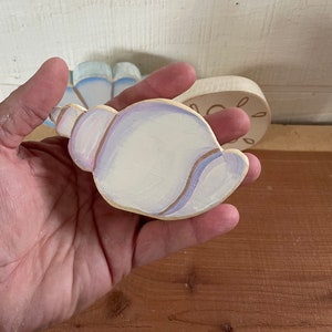 Wood Sea Shell Wood Summer Decor. Sea Shell Wood Decor Beach | Etsy