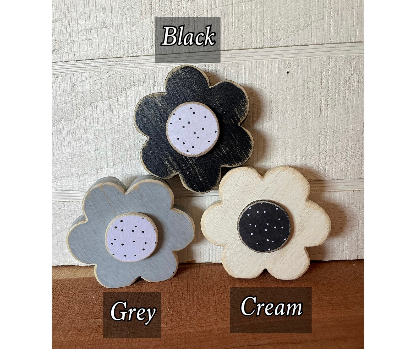 Mini Wood Flower Wood Summer Decor. Flower Wood Decor Spring - Etsy