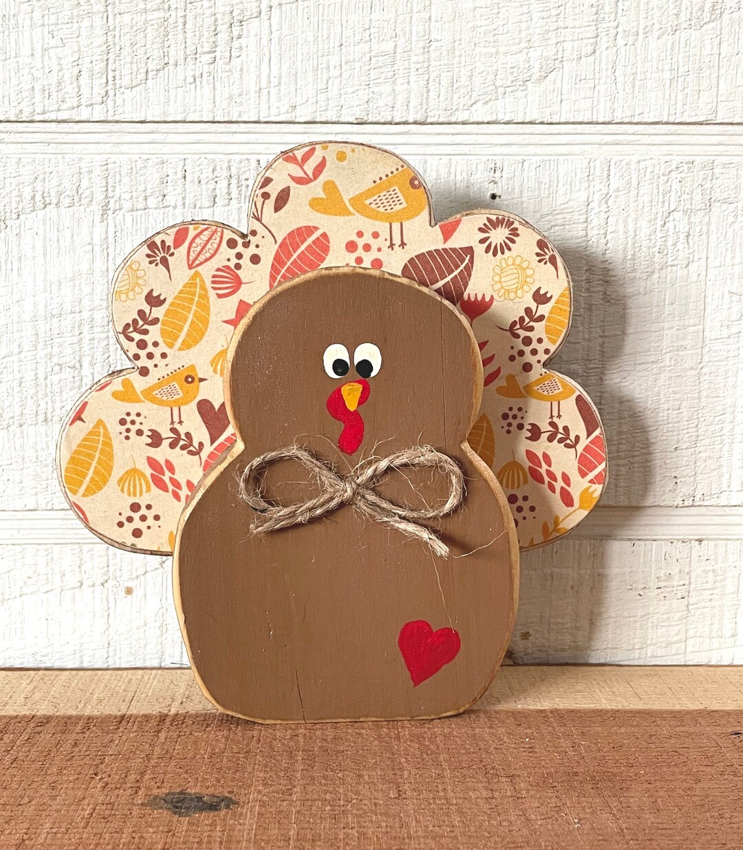 Wooden Turkey, Wood Turkey, Thanksgiving Wood Decor, Fall Wood Decor ...
