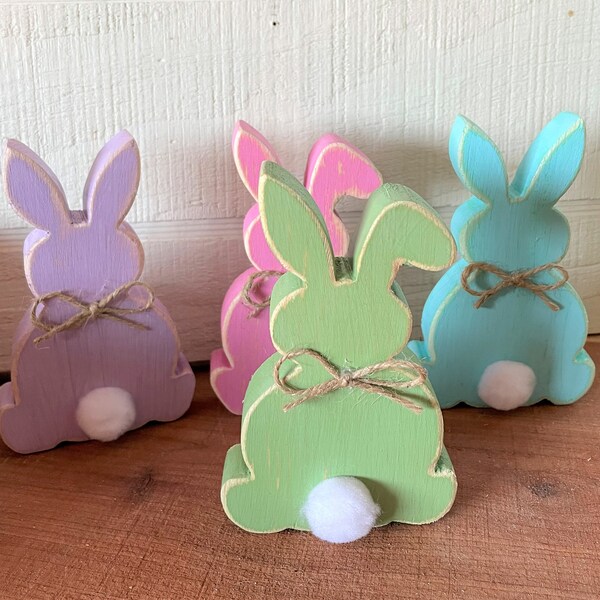 Wooden Bunny Stand - Etsy