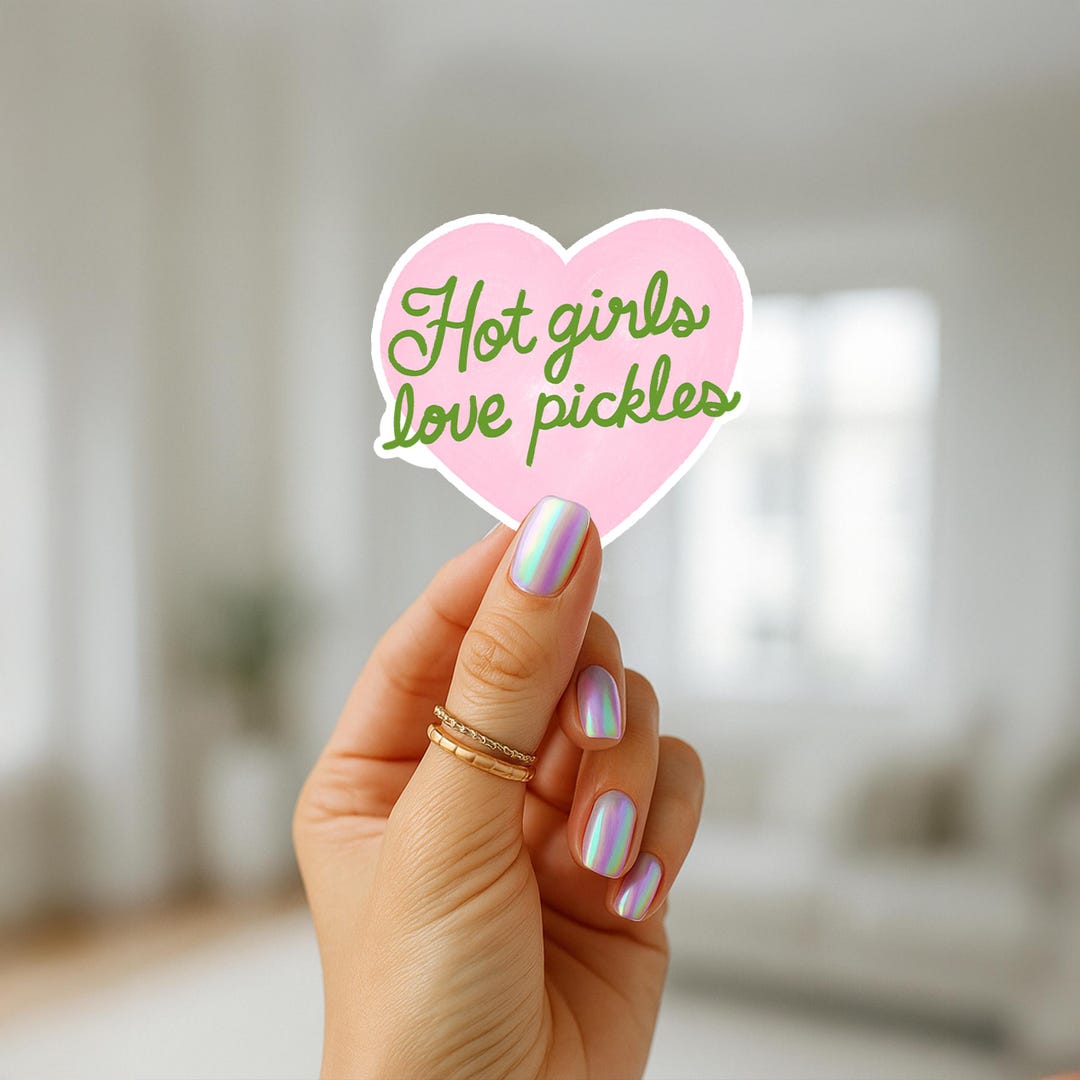 Waterproof Vinyl Book Stickers Pickle Lovers Stickers Reading Pickle ...