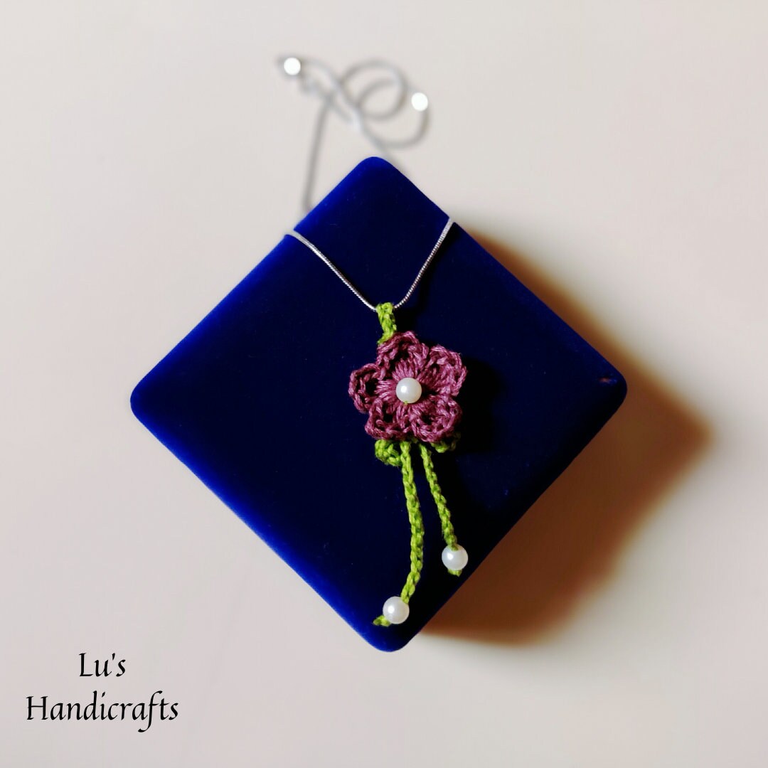 Crochet Pendant Pattern -instant Printable Download PDF -the Tiny Bloom ...