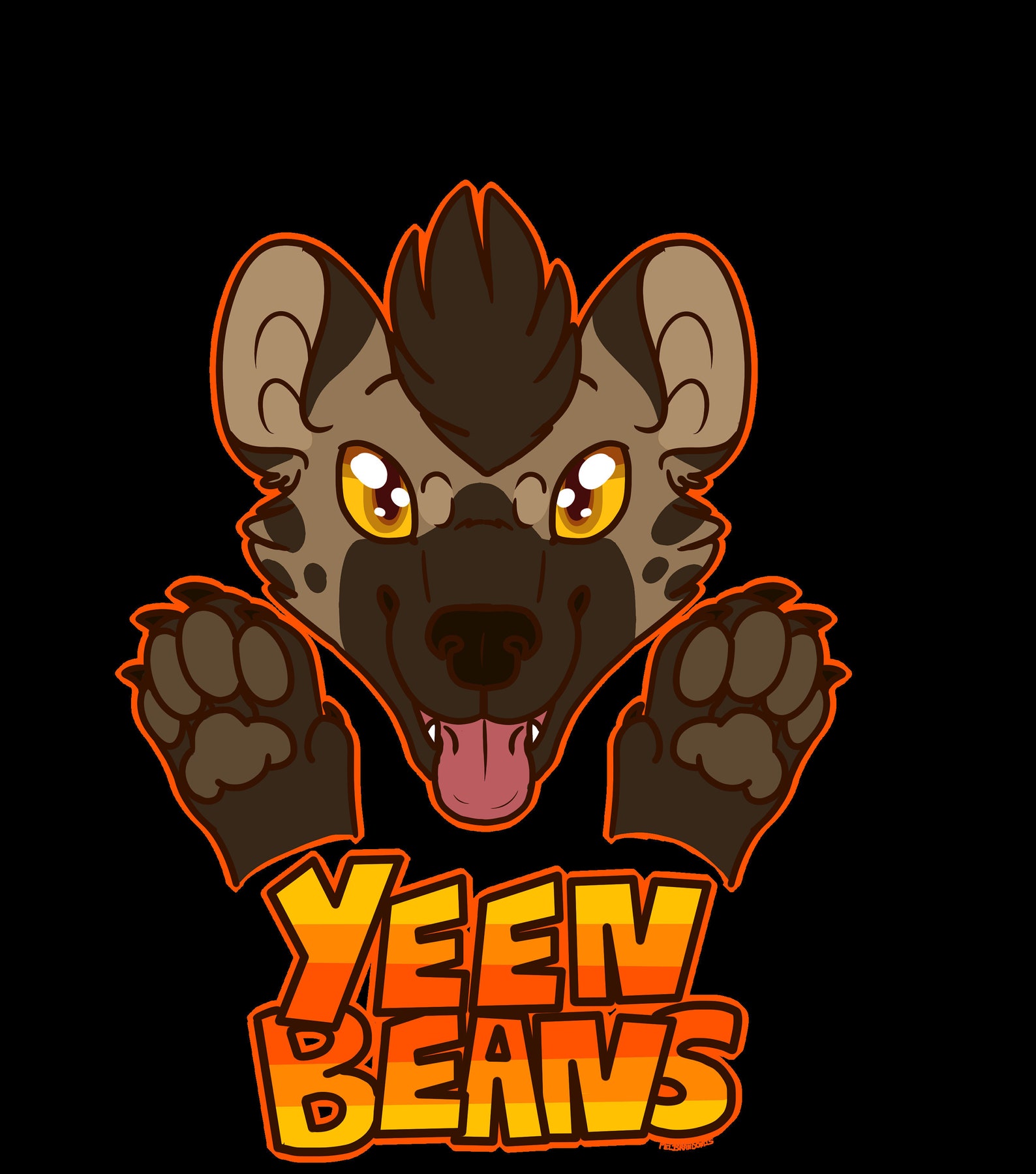 Yeen Beans Hyena T-shirt | Etsy