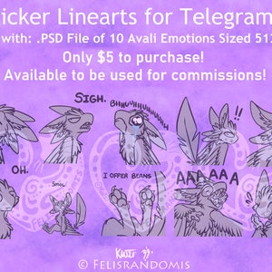 READ DISCLAIMER Character OC Digital Art Avali Stickers Base Set 2 - Etsy