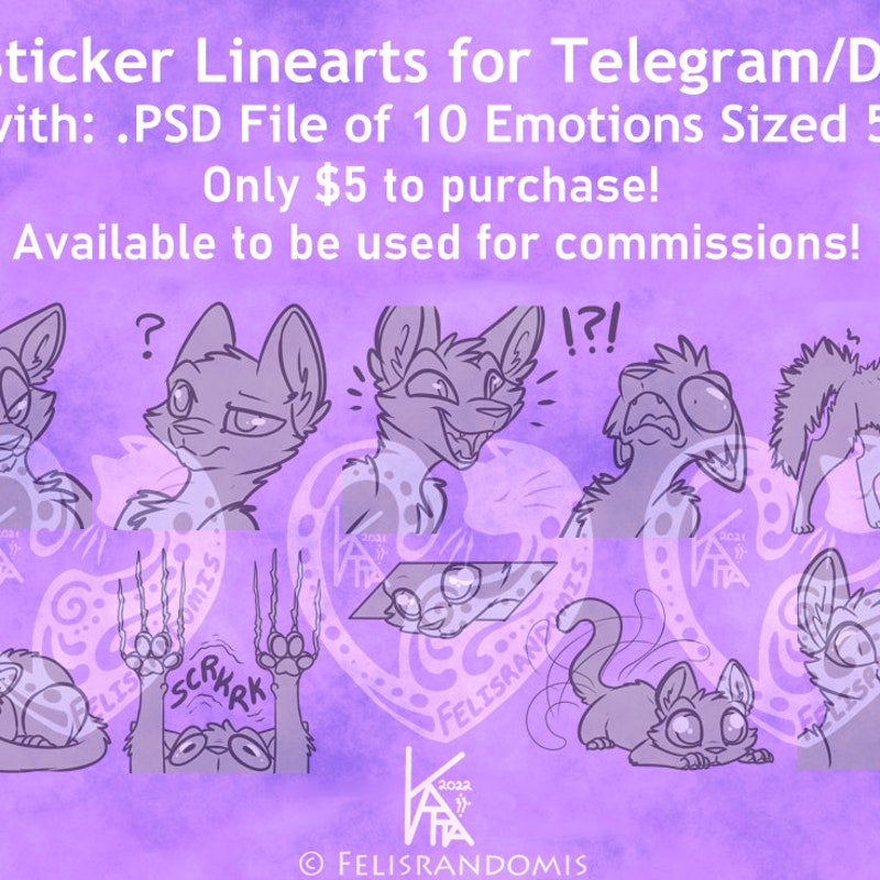Feral Furry Stickers - Etsy