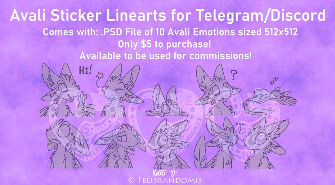 READ DISCLAIMER Character OC Digital Art Avali Stickers Base - Etsy