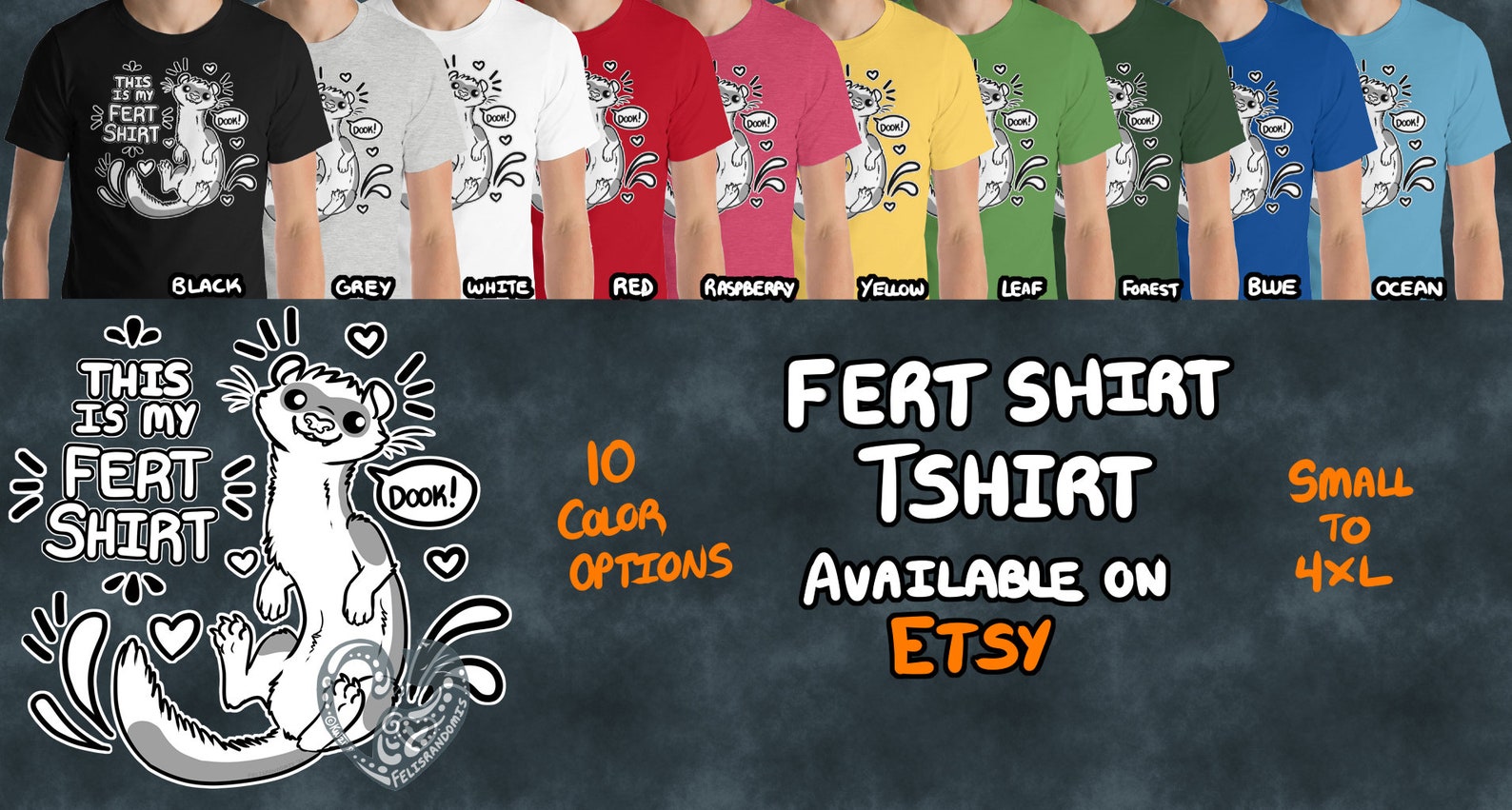 Ferret Fert Dook Animal Cute Shirt - Etsy