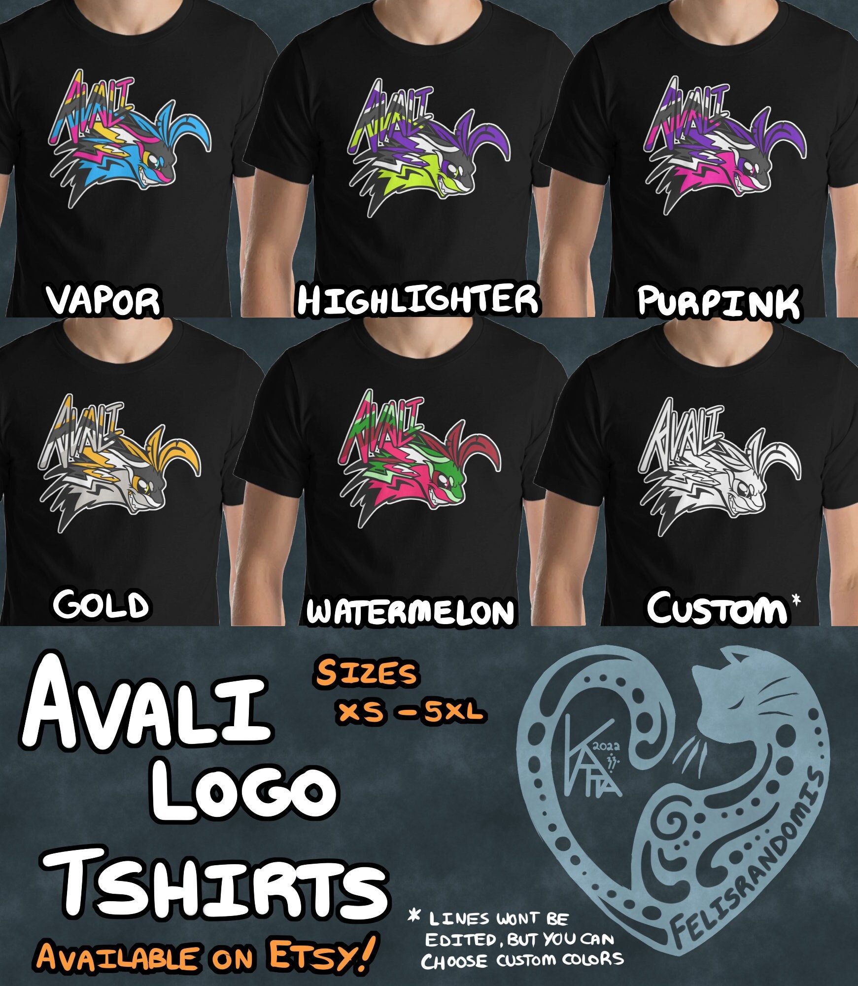 Avali Logo Sports Furry Shirt - Etsy