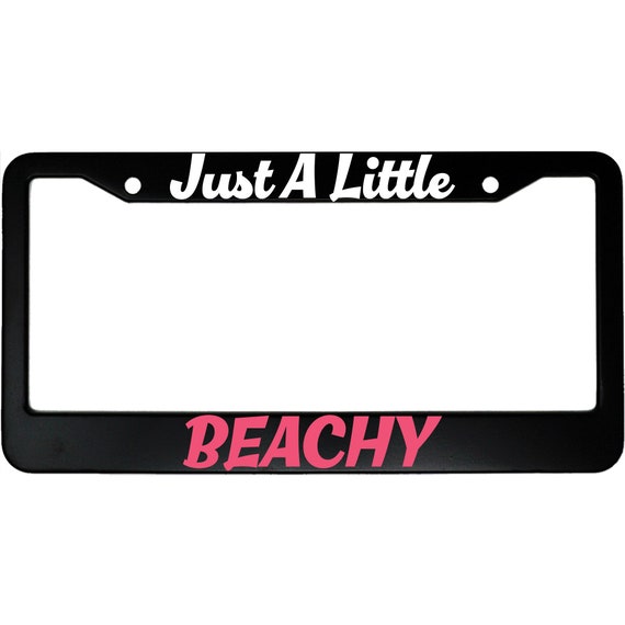 Beach License Plate Frames