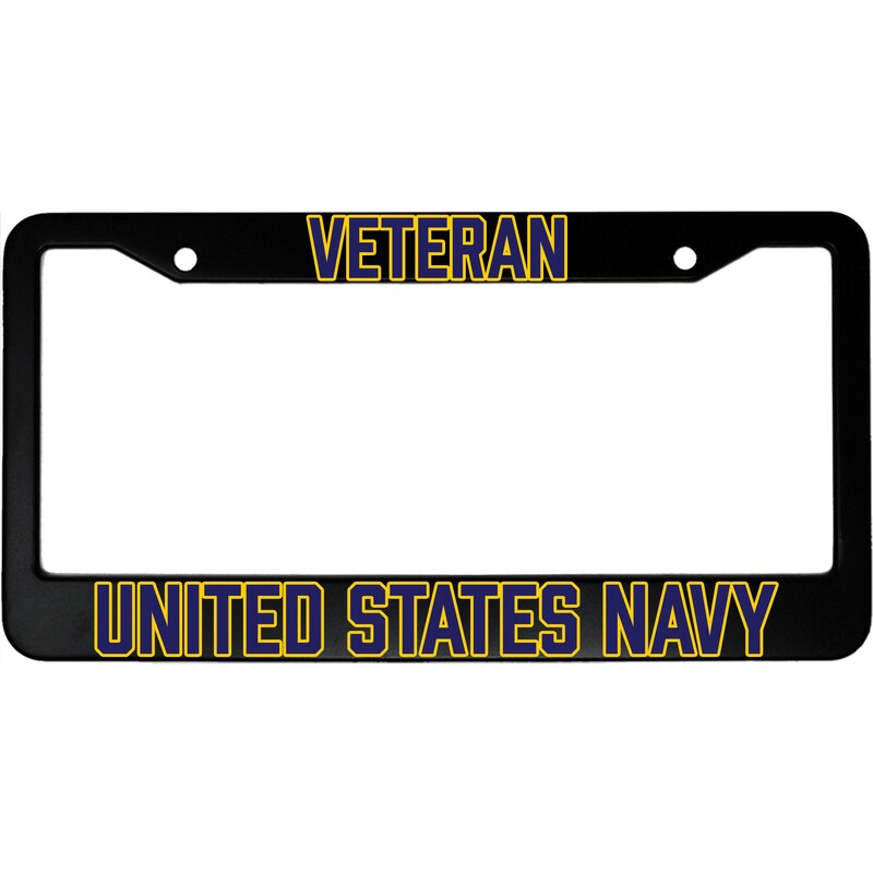 Navy Veteran License Plate Frame - Etsy