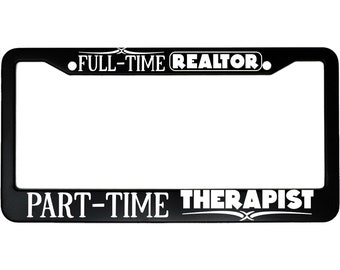 Realtor License Plate Frame - Etsy