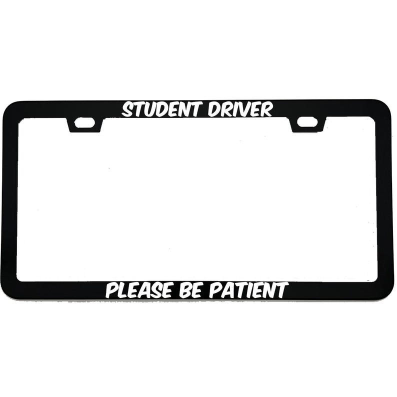 Student Driver License Plate Frame, Funny Car Gift, New Driver Gift ...