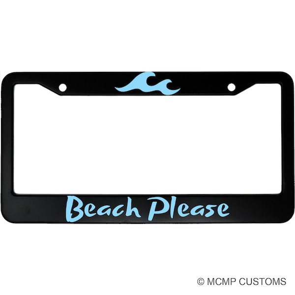 Beachy License Plate Frame - Etsy