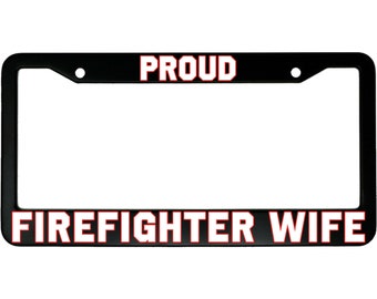 Firefighter License Plate Frame - Etsy