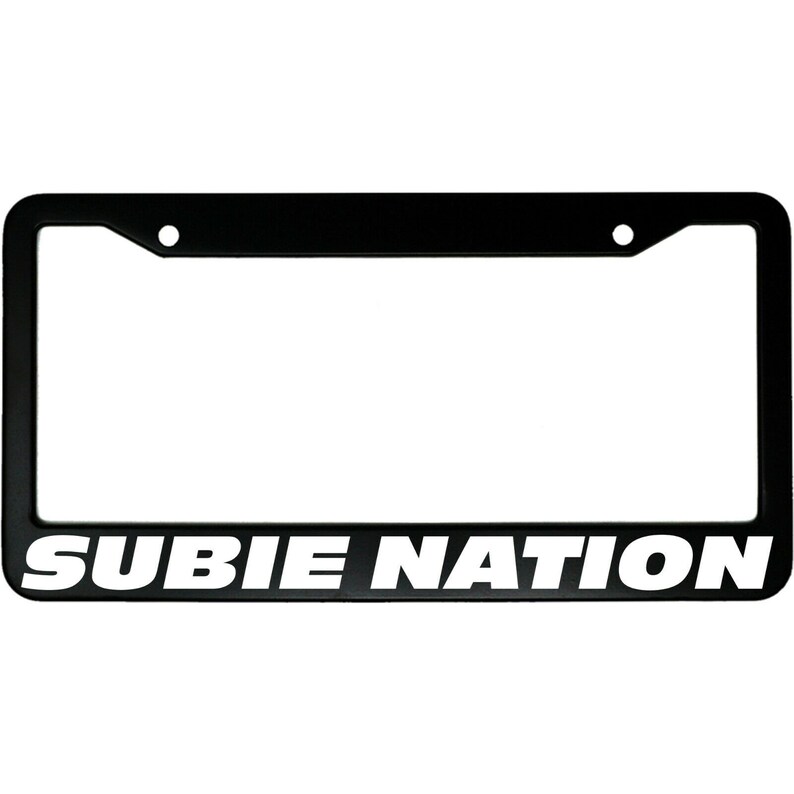 Subie Nation Aluminum Car License Plate Frame | Etsy