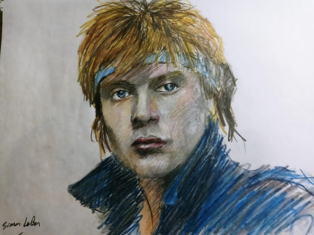Simon Lebon Duran Duran Sketch in Artist Pencil - Etsy
