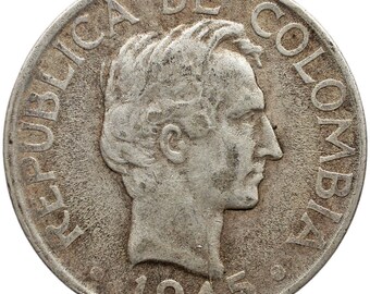 Old Colombia Coins - Etsy