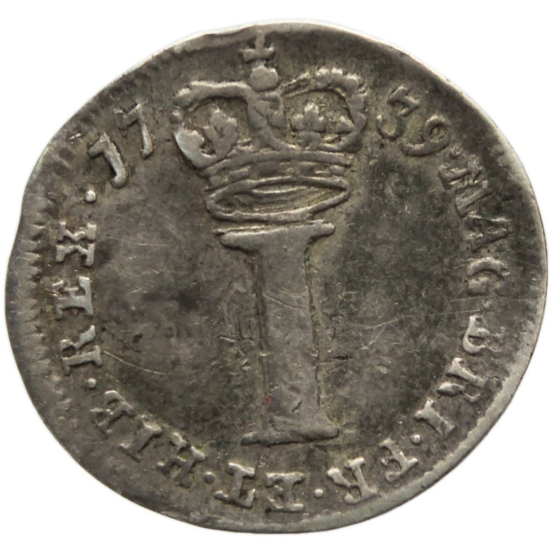 1739 Penny Maundy Coinage George II Great Britain Silver Coin - Etsy