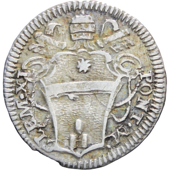 1700 1721 Half Grosso Italy Papal Coin Clement XI Silver - Etsy