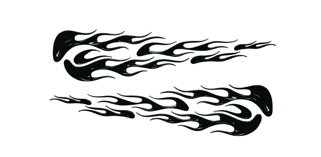 Liquid Flames Vinyl Vehicle Auto Wrap Boat Car Truck Graphics Decals ...