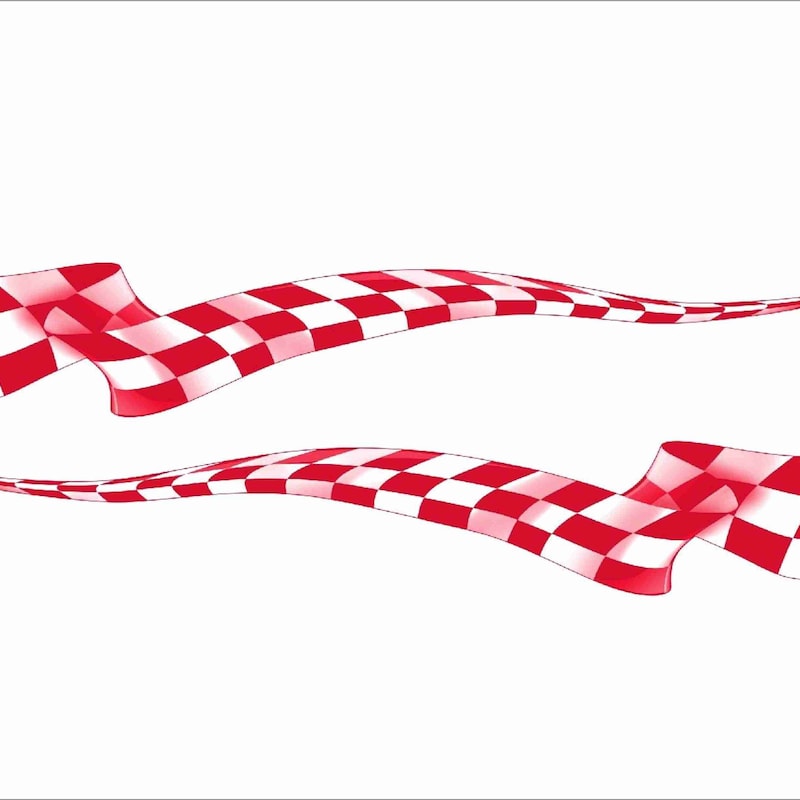 Checkered Boat Decal - Etsy