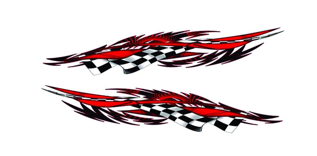 2- Decals SIZES VARY Vinyl Vehicle Wrap Boat Car Truck Graphics Decals ...