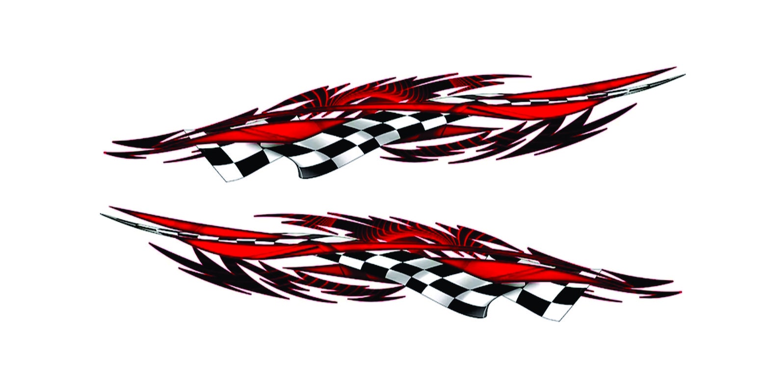 2- Decals SIZES VARY Vinyl Vehicle Wrap Boat Car Truck Graphics Decals ...