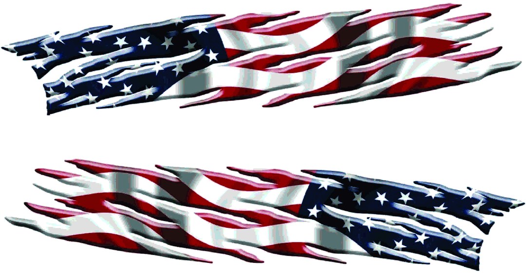 USA Flag Vinyl Vehicle Auto Wrap Boat Car Truck Graphics Decals Race ...