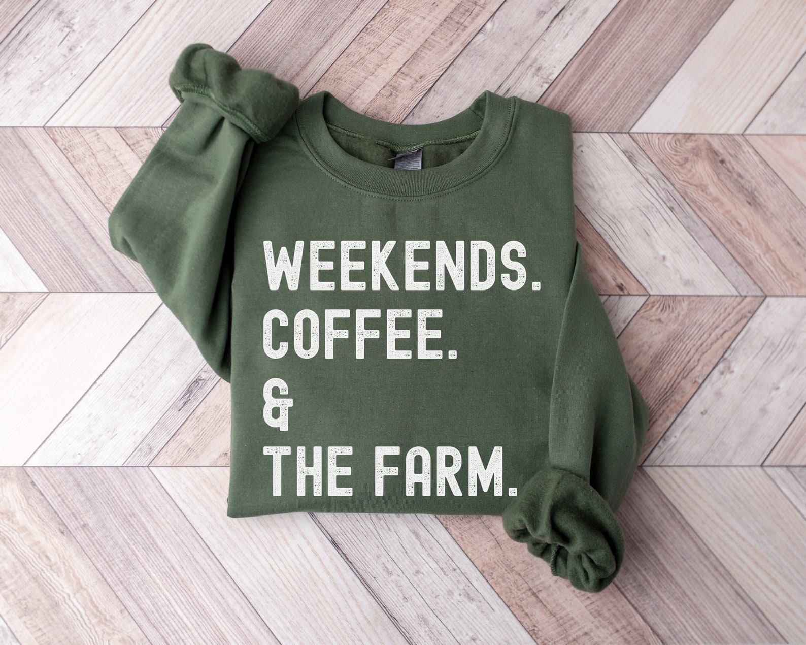 Weekends Coffee & the Farm Sweatshirt, Farm Life Sweatshirt, Farm Girl ...