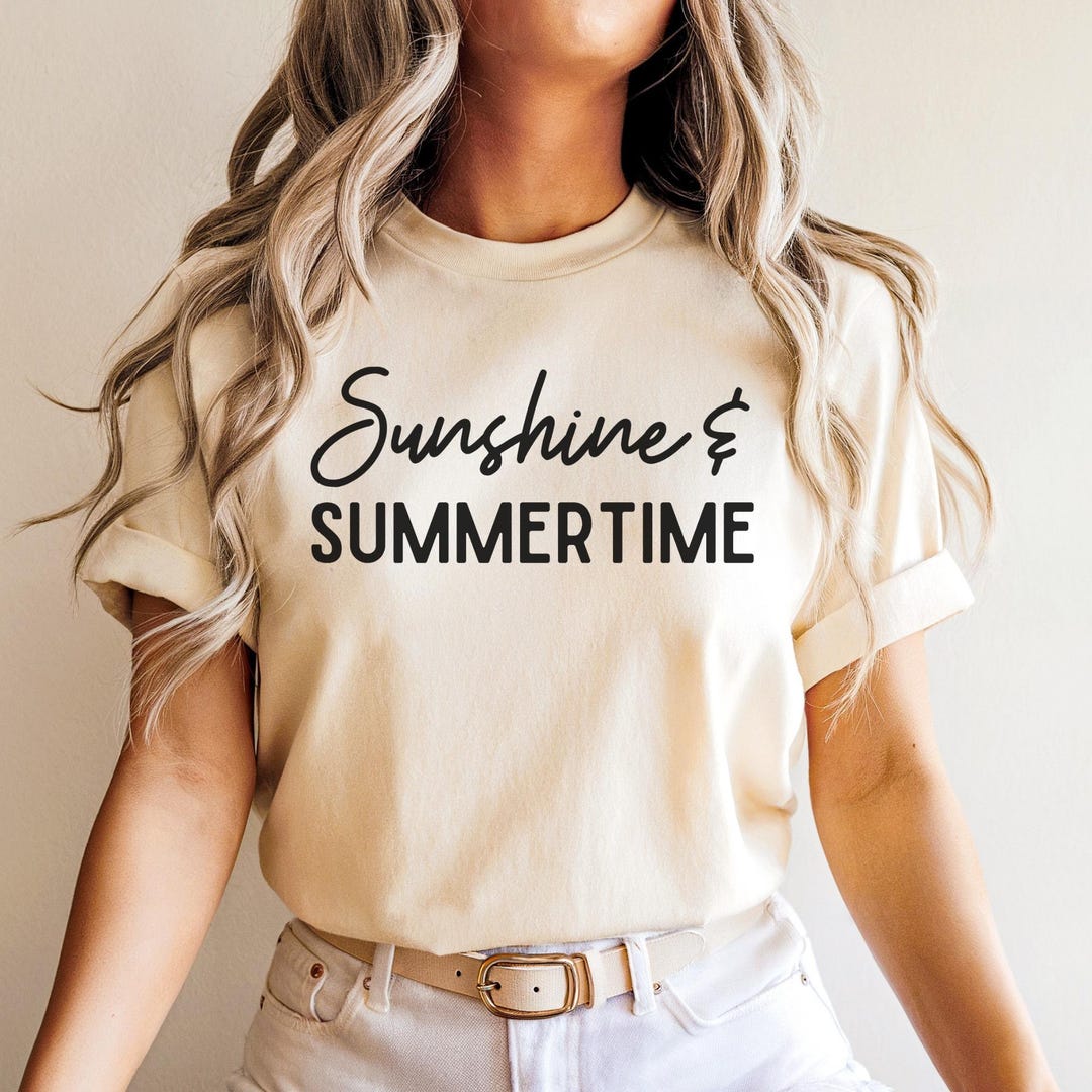 Sunshine and Summertime Shirt, Summer Shirt, Beach Life Shirt ...