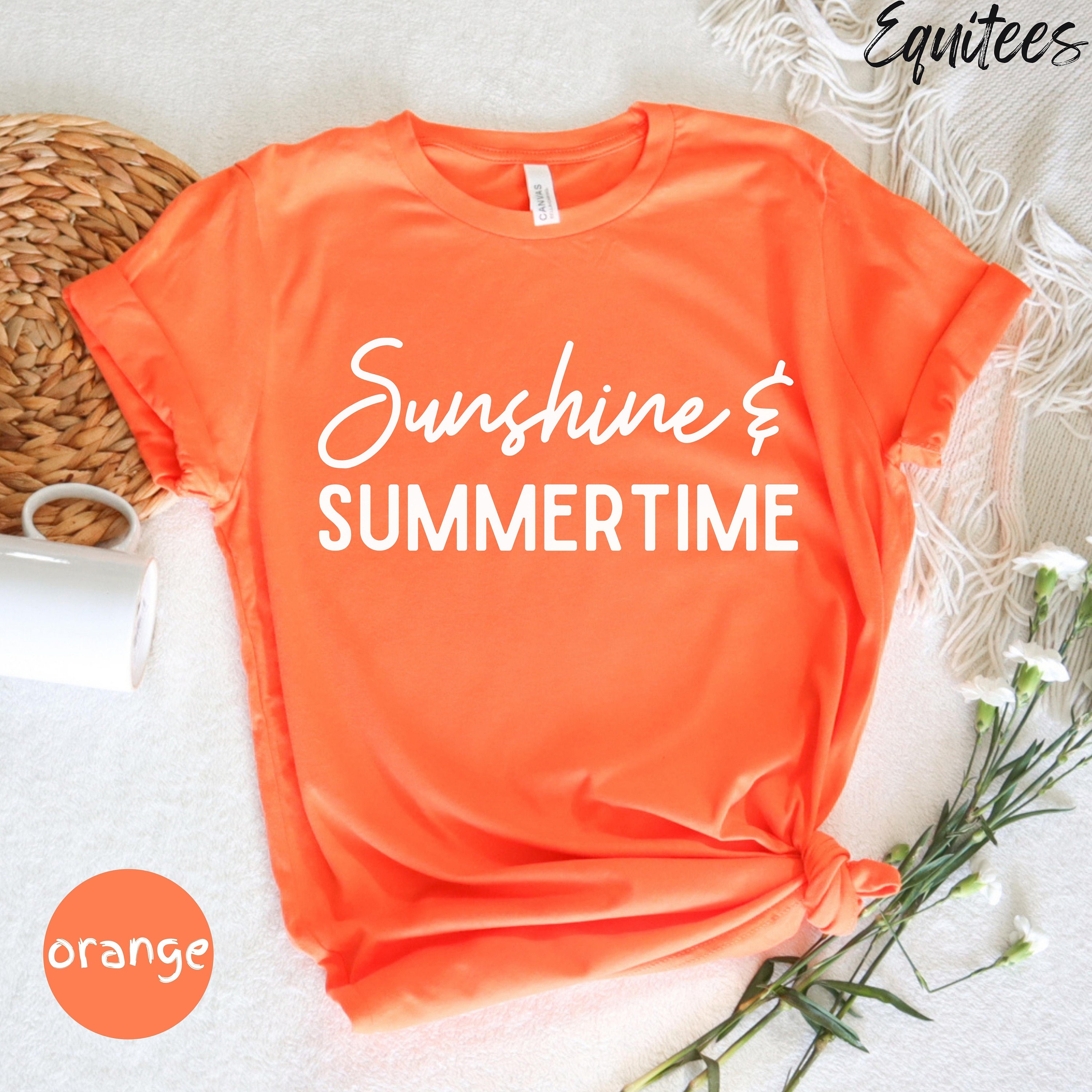 Sunshine and Summertime Shirt, Summer Shirt, Beach Life Shirt ...