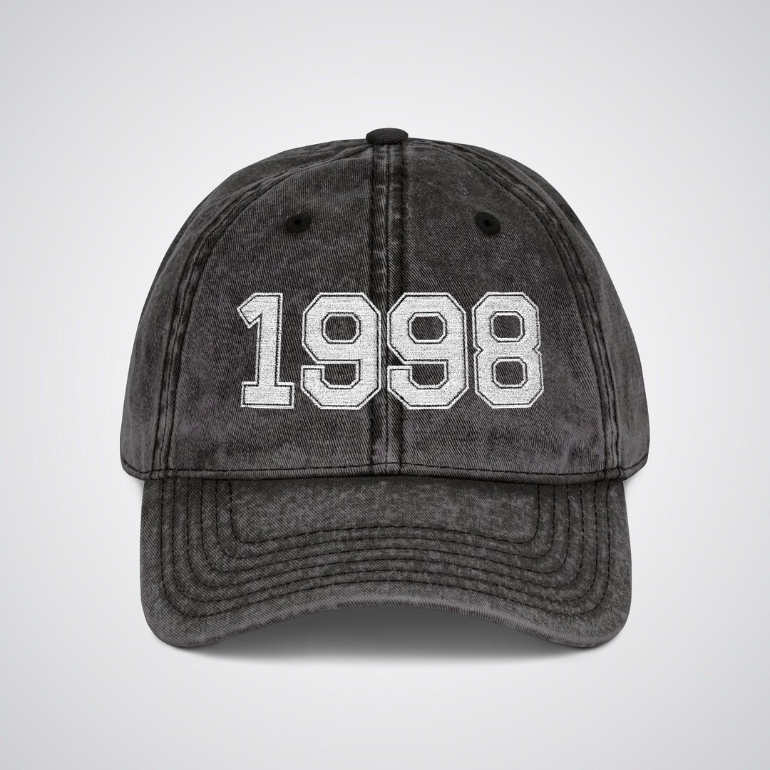 Vintage 1998 Embroidered Cap, 28th Birthday Gift, Born in 1998 Birth ...