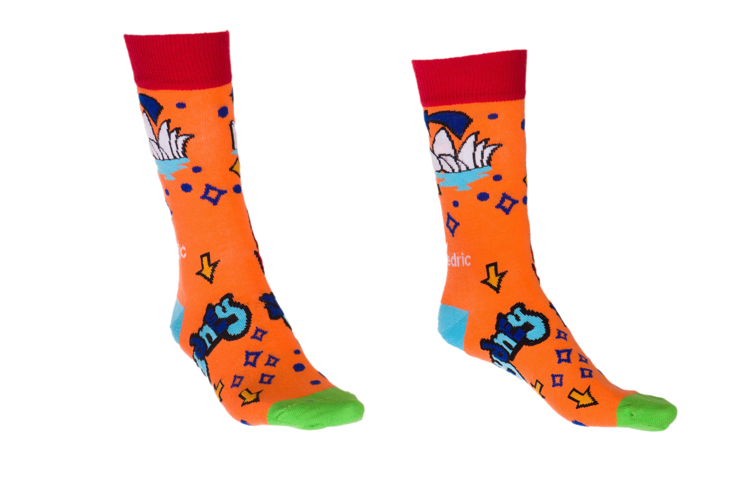 SYDNEY GRAFFITI Spray Art SOCKS for Men and Women Colorful Happy Unique ...