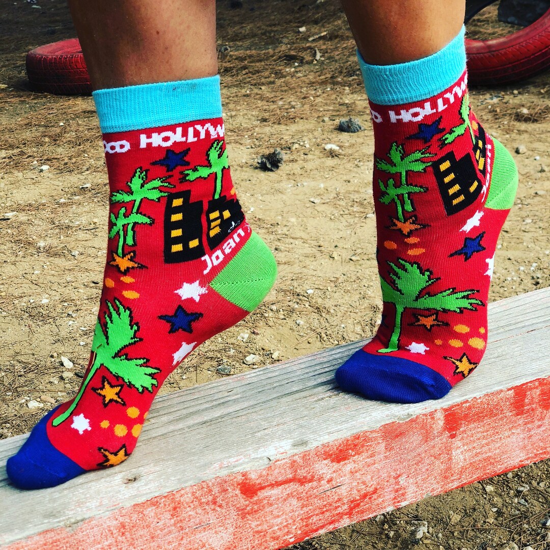 GRAFFITI HOLLYWOOD SOCK for Men and Women Construction Theme - Etsy