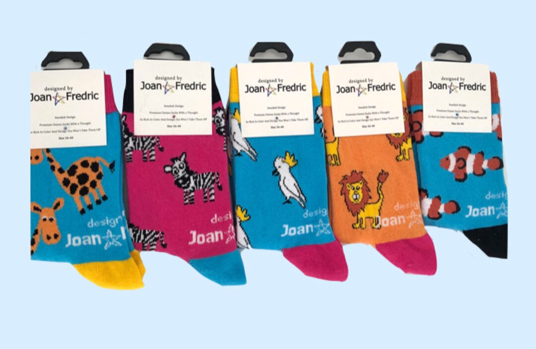 Five Packs ANIMAL COLLECTION SOCKS Gift for Animal Lovers – Unisex ...
