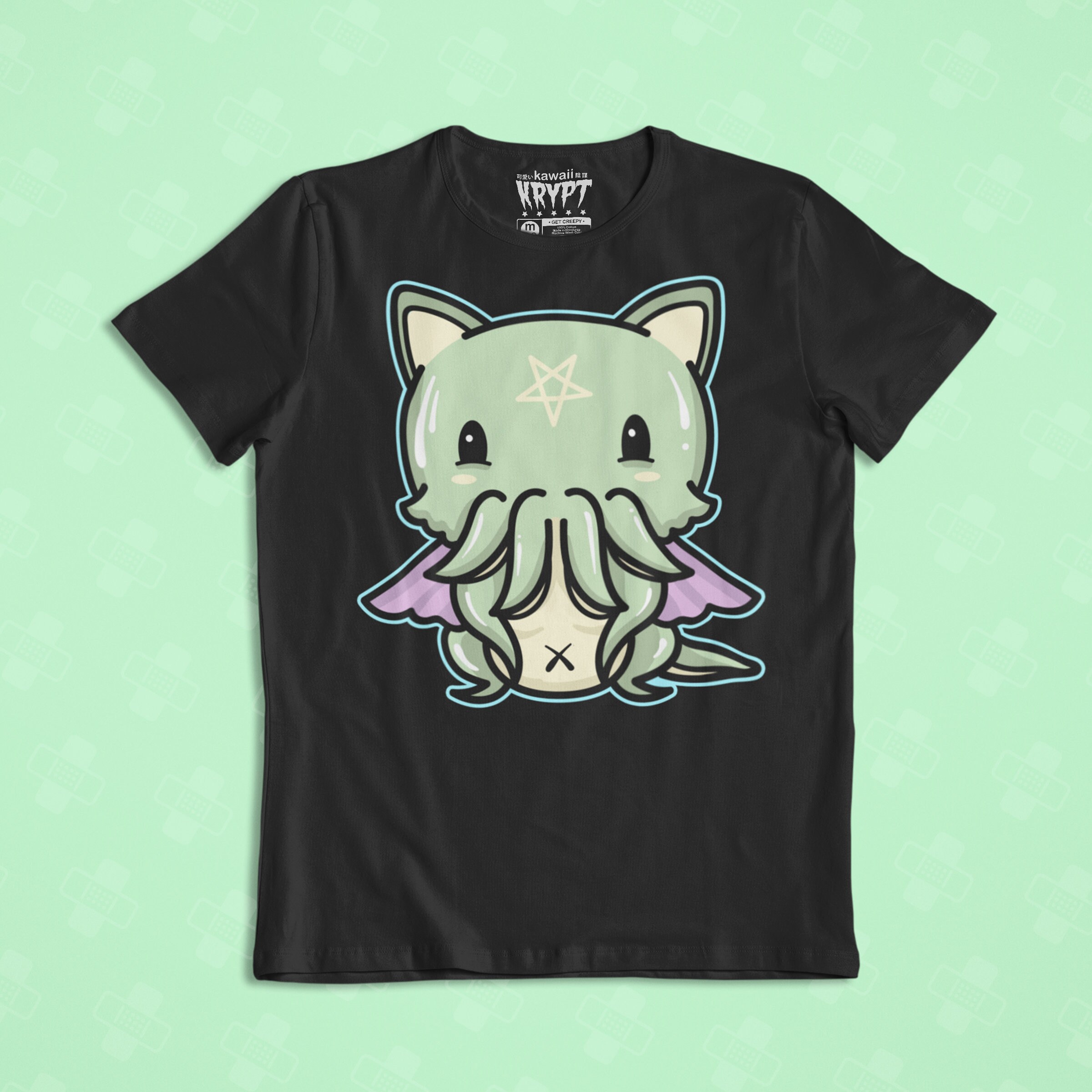 Kawaii Krypt Pastel Goth Kawaii Cthulhu Cat Creepy Cute - Etsy