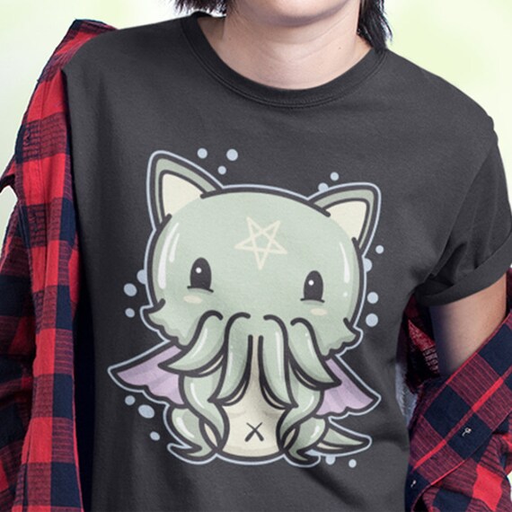Kawaii Krypt Pastel Goth Kawaii Cthulhu Cat Creepy Cute | Etsy